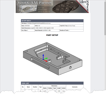 RhinoCAM FAQs > General Training > How to: Create a Setup Sheet
